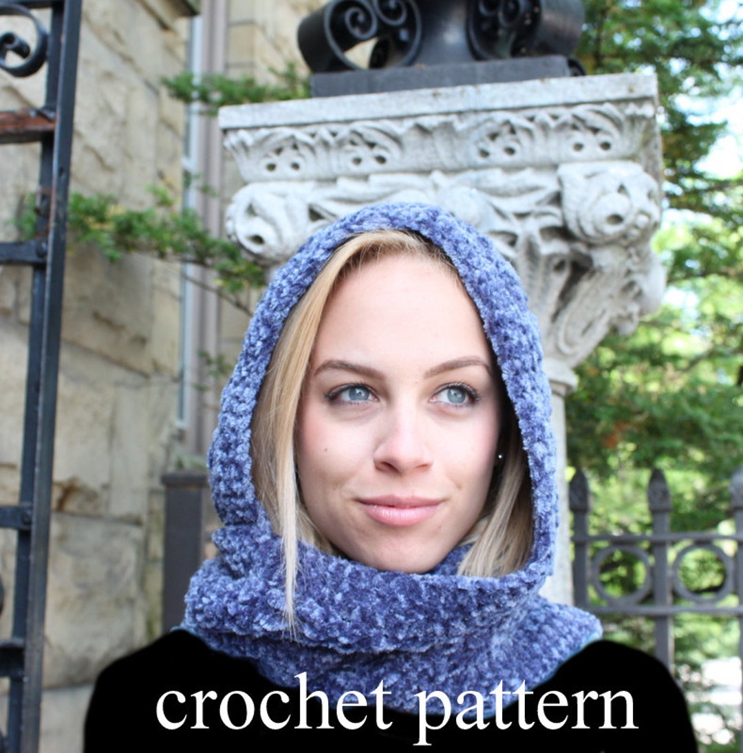 Crochet Hooded Scarf Pattern, Easy Scood Pattern (PDF Download) - Etsy