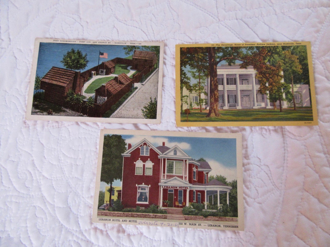 Vintage Post Cards, Vintage Nashville Postcards, Fort Nashborough, the ...