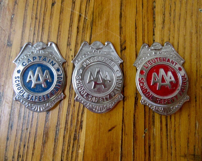 Vintage 1950s Safety Patrol Badge, Your Choice, Patrolman, Captain ...