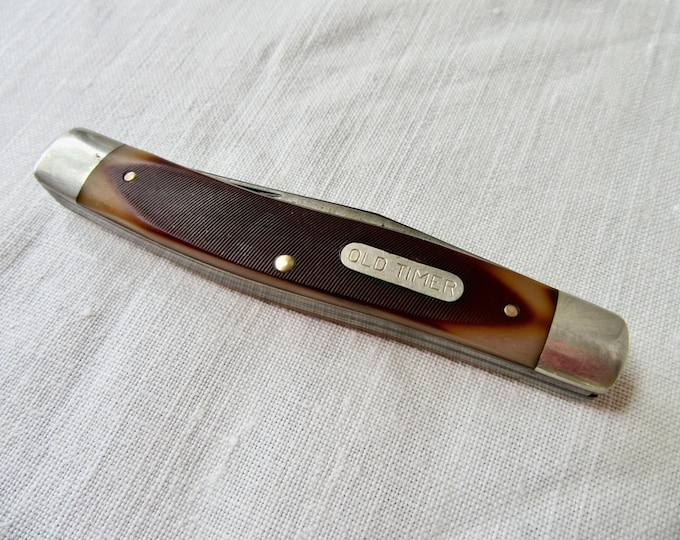 Schrade Cutlery Old Timer 2 Blade Knife 770T, Vintage Pocket Knife ...