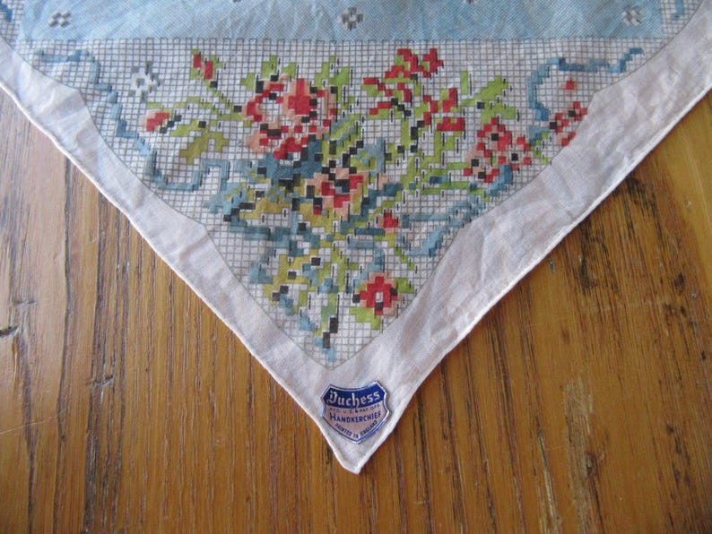 Vintage Duchess Handkerchief, Original Tag/unused, Made in England ...