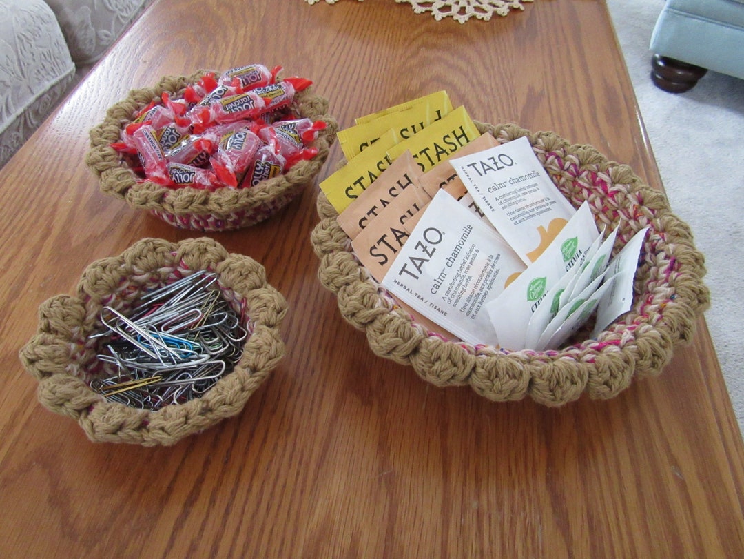 Pie Crust Nesting Bowl Pattern, Crochet Nesting Bowl Pattern, Crochet ...