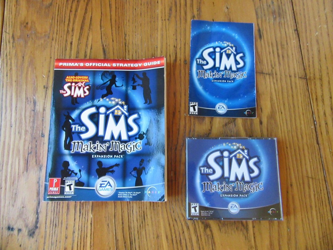 Vintage 2003 the Sims Makin' Magic Expansion Pack & Strategy Guide ...
