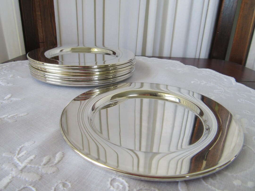 Vintage WM Rogers Silver Plate Bread & Butter Plates, Set of 8, Silver ...