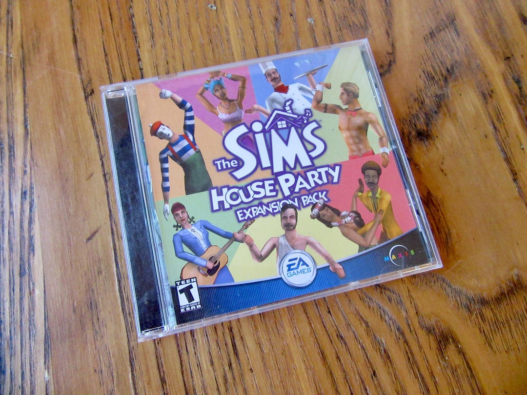 Vintage 2001 the Sims House Party Expansion Pack, Sims Video Game ...