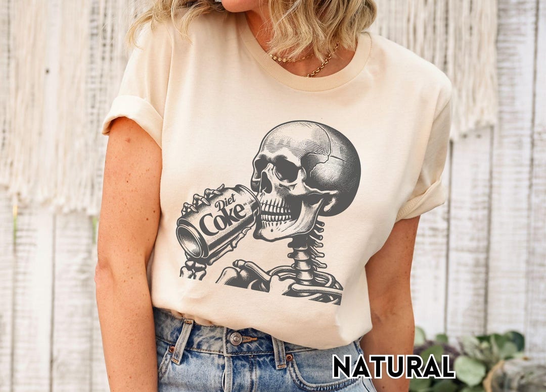 Diet Coke Skeleton Shirt, Funny Diet Coke Sweatshirt, Halloween Diet ...