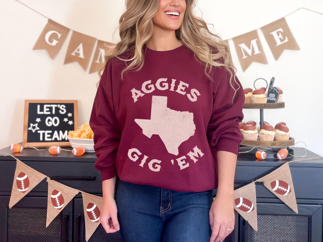 Aggies Gig Em Shirt, Texas A&M Shirt, Aggies Game Day Shirt, Texas ...