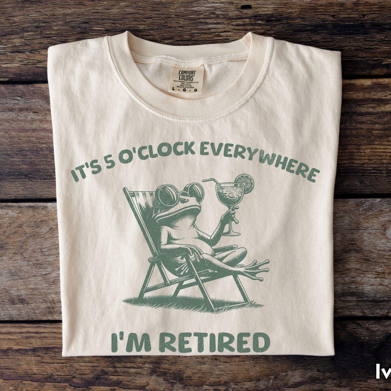 Retirement and Frog - Etsy