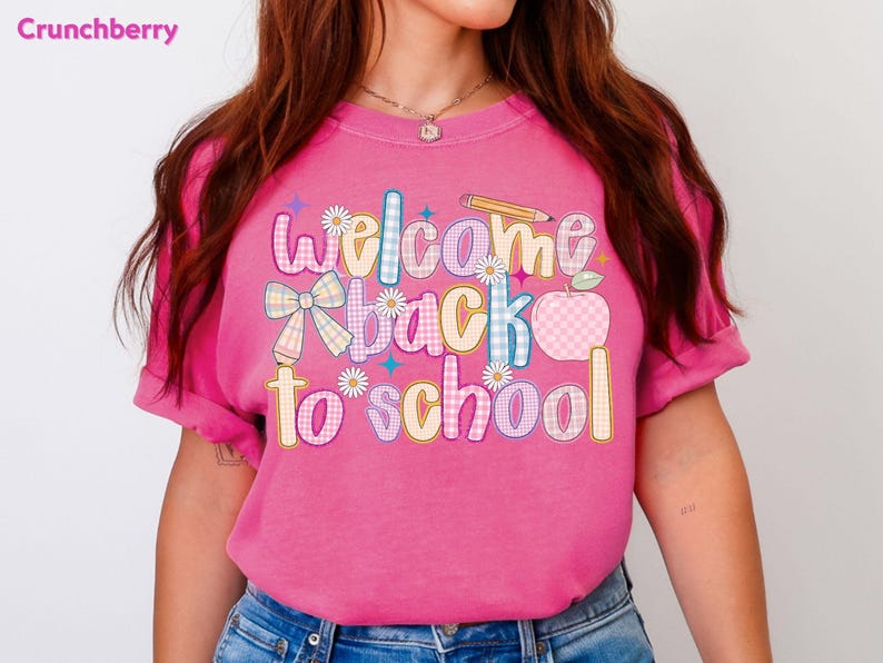 Welcome Back to School Comfort Colors Teacher Shirt - Etsy