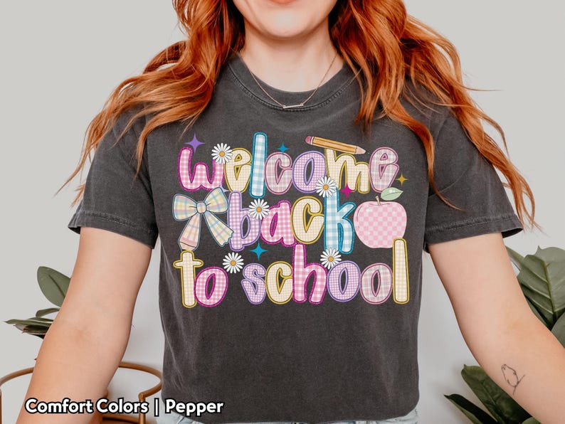 Welcome Back to School Comfort Colors Teacher Shirt - Etsy