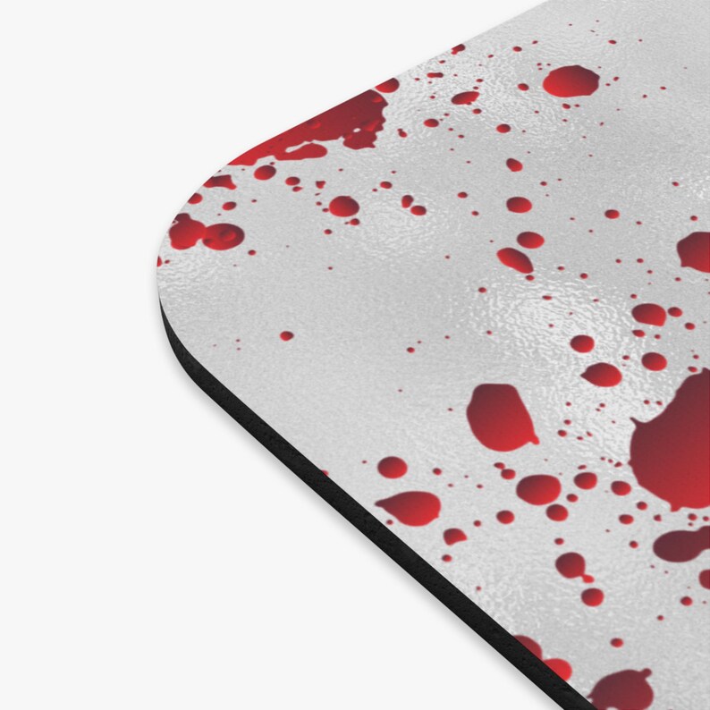 Stay Spooky Raccoon Rectangle Mouse Pad Cute Halloween It Clown Red Balloon Scary Movie Bat