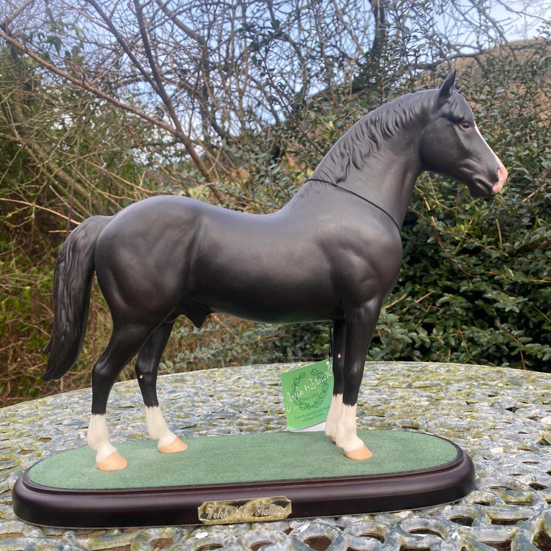 John Beswick Black Welsh Cob Stallion Model A270 by Robert Donaldson ...