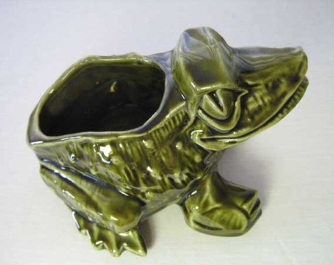 Vintage Mccoy Pottery Green Frog Planter No. 552 - Etsy