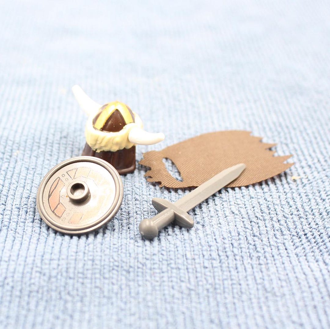 Designer Custom Made Minifigure Parts Asian Hun Viking Warrior Helmet ...