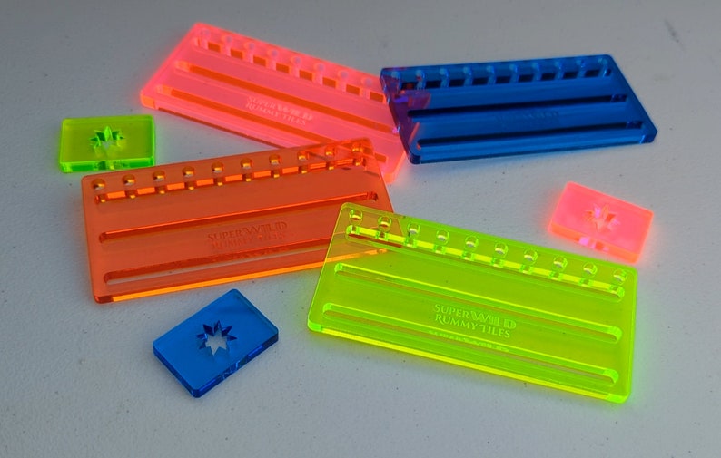 Acrylic Rummikub Tile Game Variation - Super Wild Rummitiles is a ...