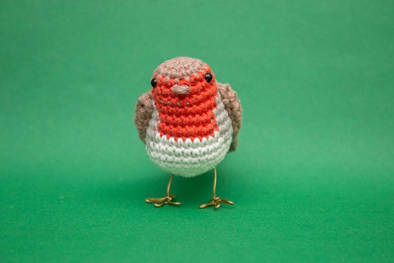 European Robin Crochet Pattern PDF, Bird Amigurumi, Cute Animal ...