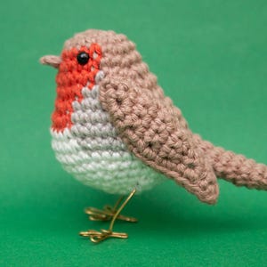 European Robin Crochet Pattern PDF, Bird Amigurumi, Cute Animal ...