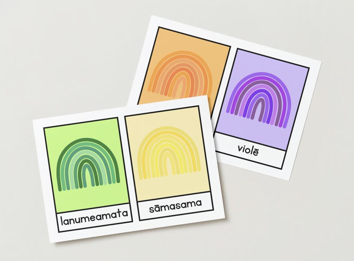 TEACHER MADE Samoan Colour Flashcards | Gagana Samoa | Printable ...