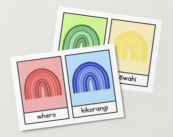 Te Reo Māori Colour Flashcards | Teacher Made | Printable Flashcards ...