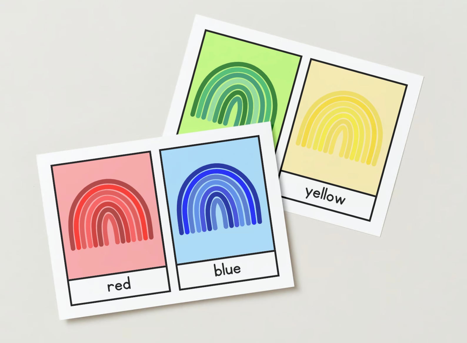 TEACHER MADE Colour Flashcards | Printable Flashcards | Wall Art ...