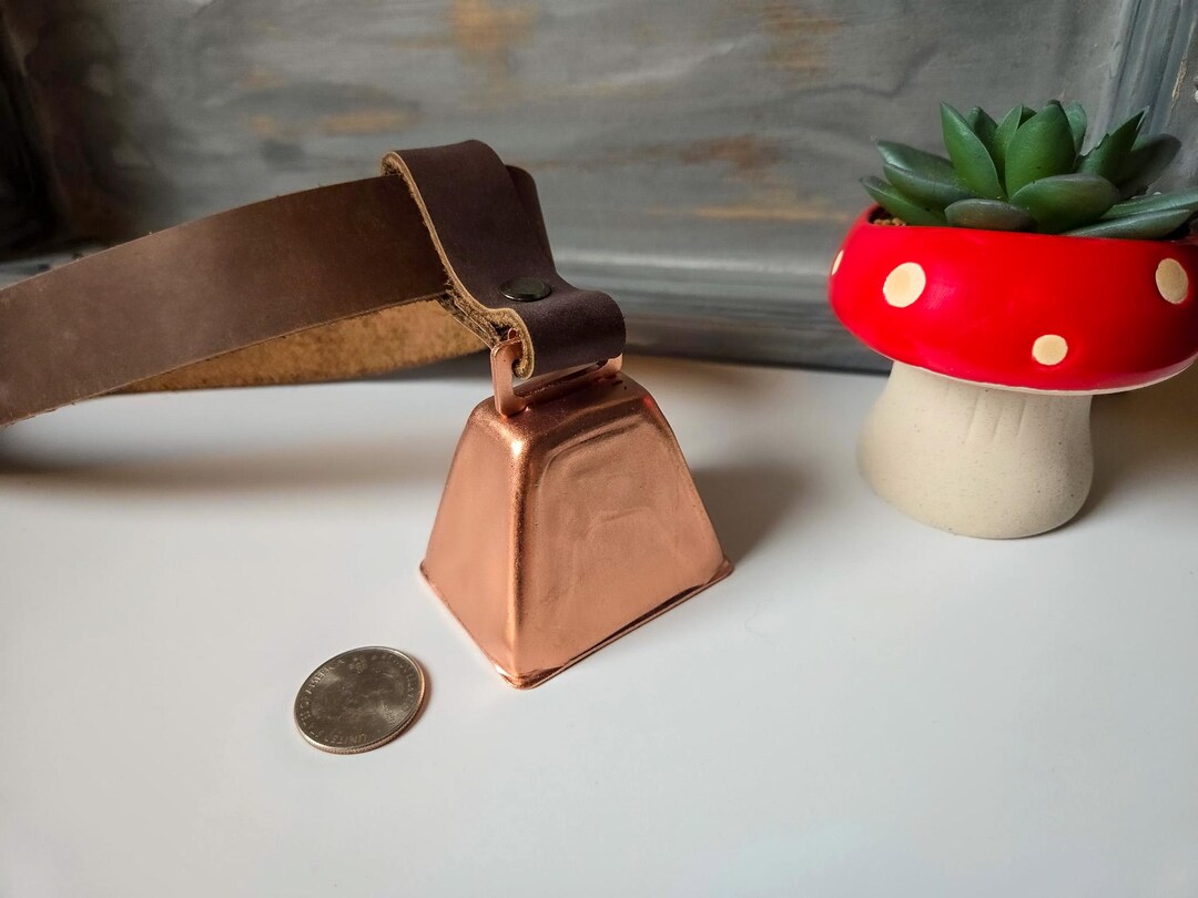 Custom Fit Leather Cow Bell Collar Hucow Collar With [small, Medium, or ...