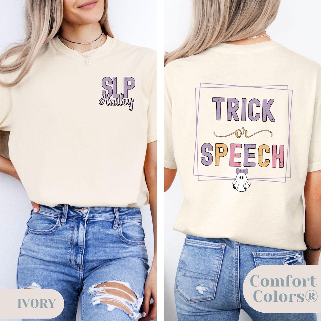 Personalized Speech Therapy Comfort Colors® Shirt, Speech Pathology Tee ...