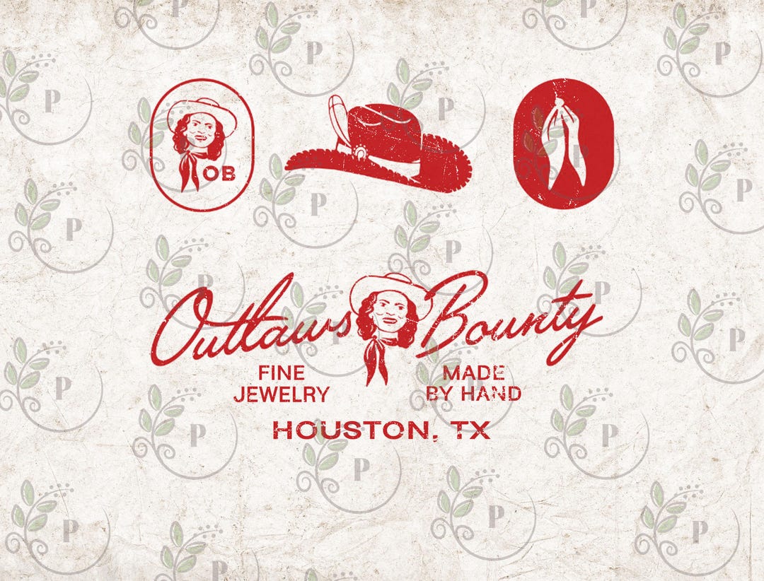 Retro Cowgirl SVG Outlaws Bounty Western Cowgirl Cowboy, Fine Jewelry ...