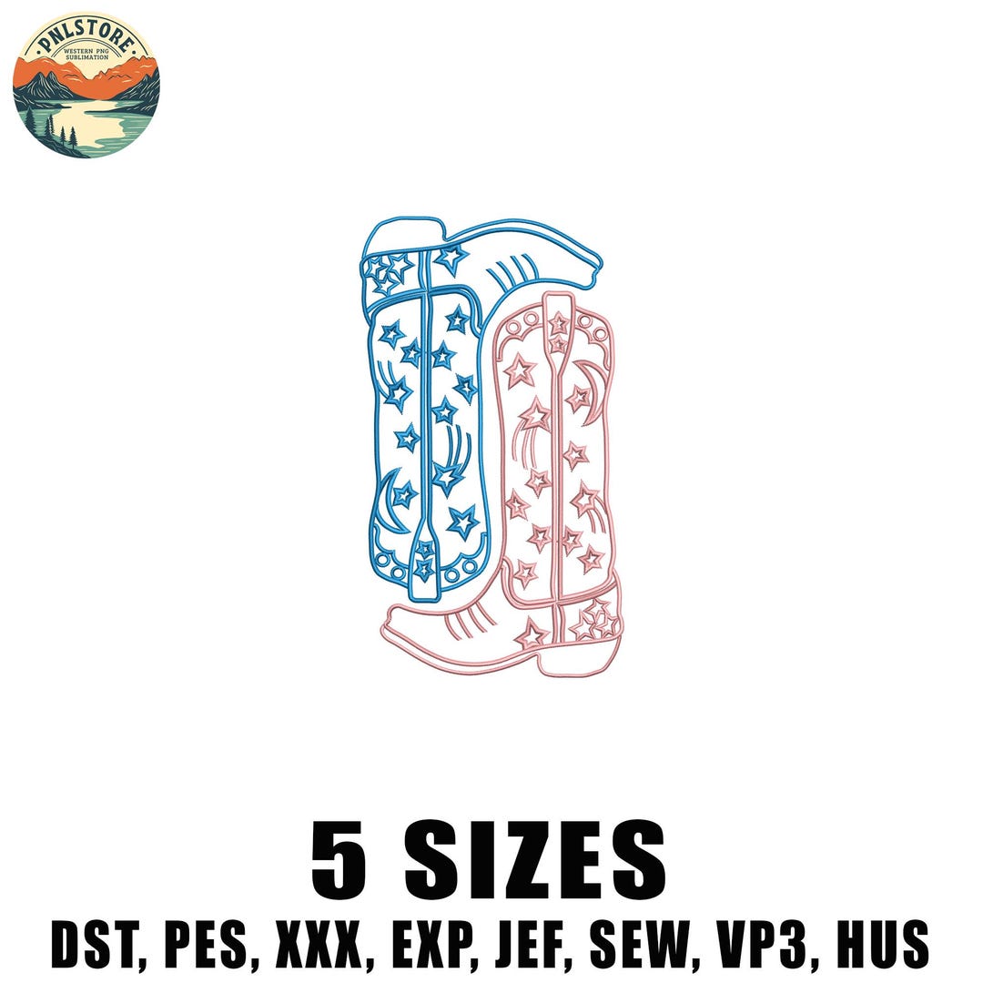 Cowgirl Cowboy Boots Embroidery Designs, Western Cowboy Machine ...