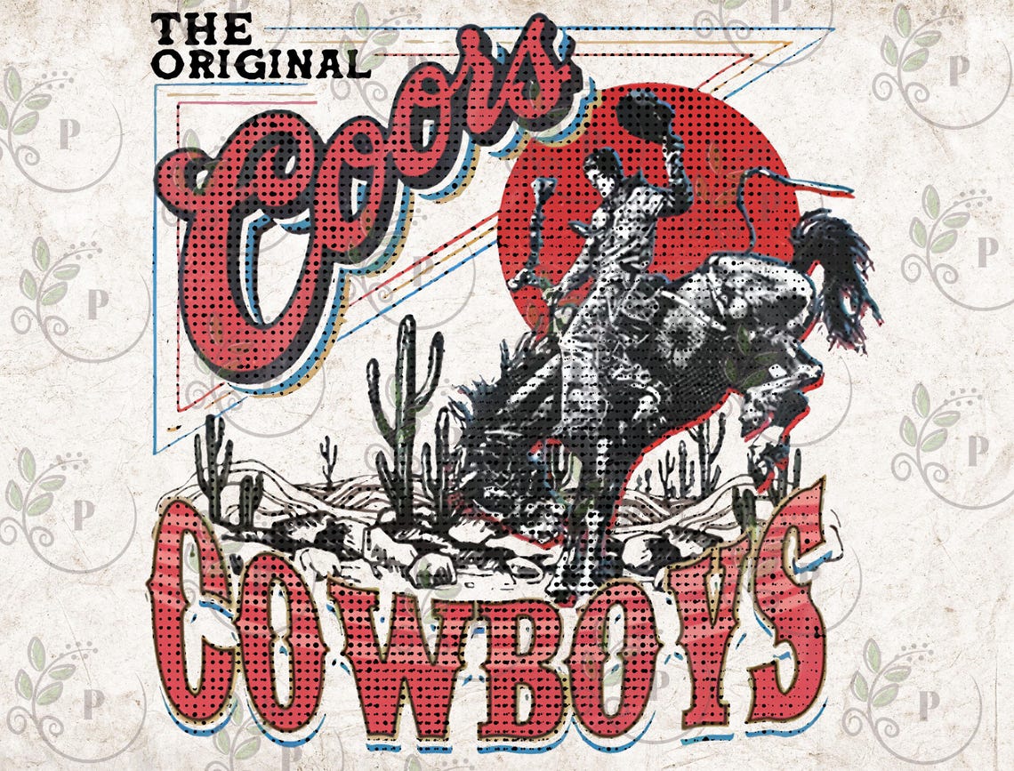 The Original Coors Cowboy PNG, Western Designs, Cowboy Png, Rodeo Png ...