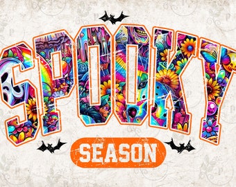 Retro Spooky Season PNG, Spooky Season Png, Halloween Png, Retro ...