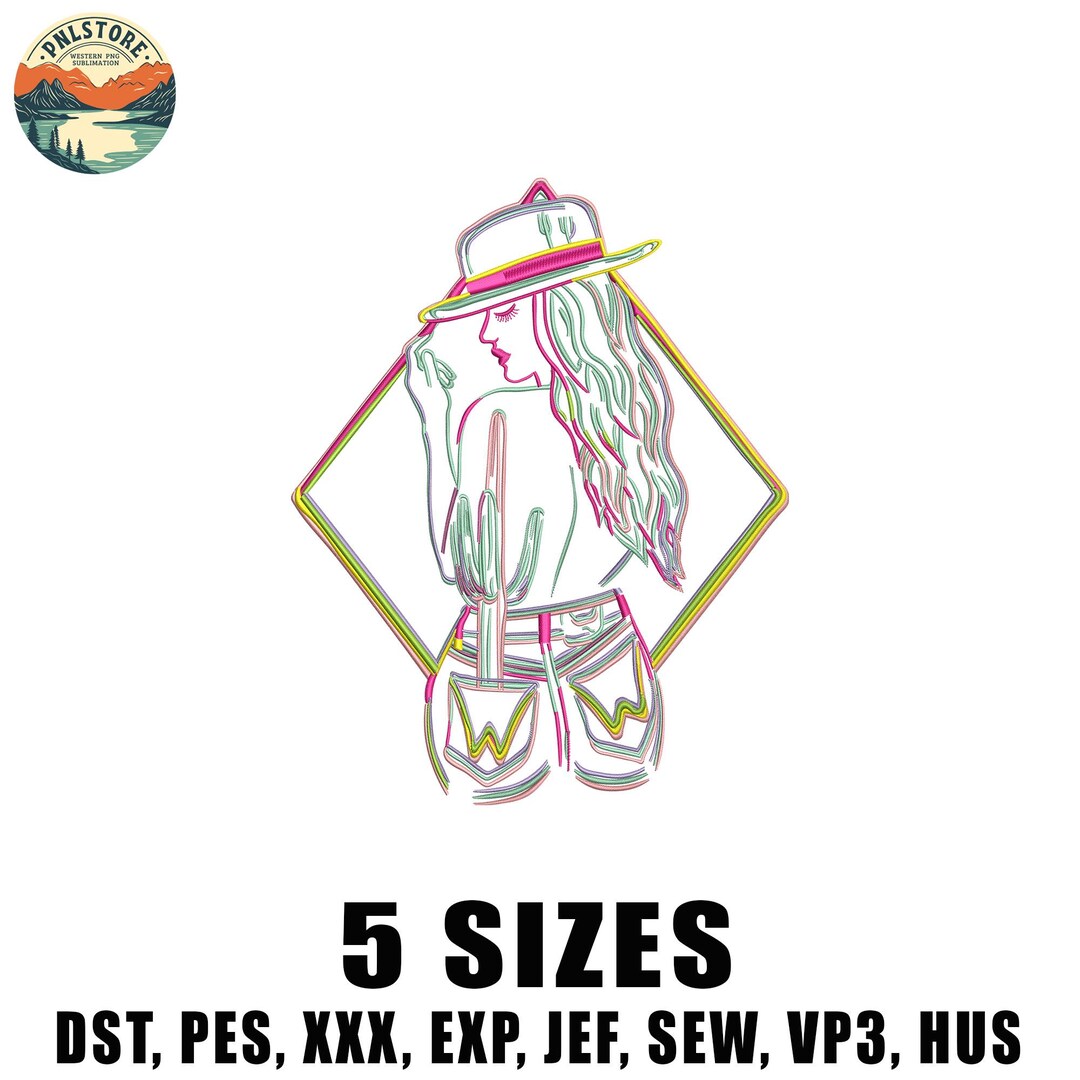 Cowgirl Western Embroidery Designs, Western Machine Embroidery Designs ...