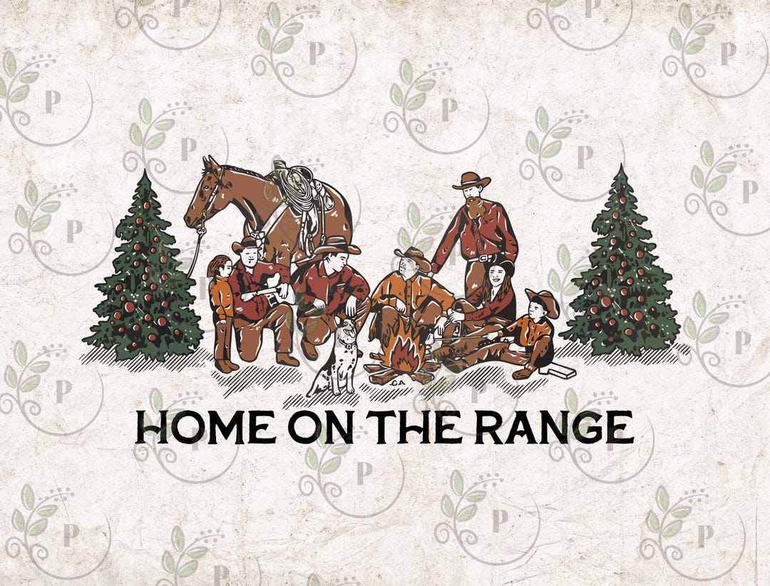 Home the Range PNG, Western Rodeo Design Png, Sublimation Western ...