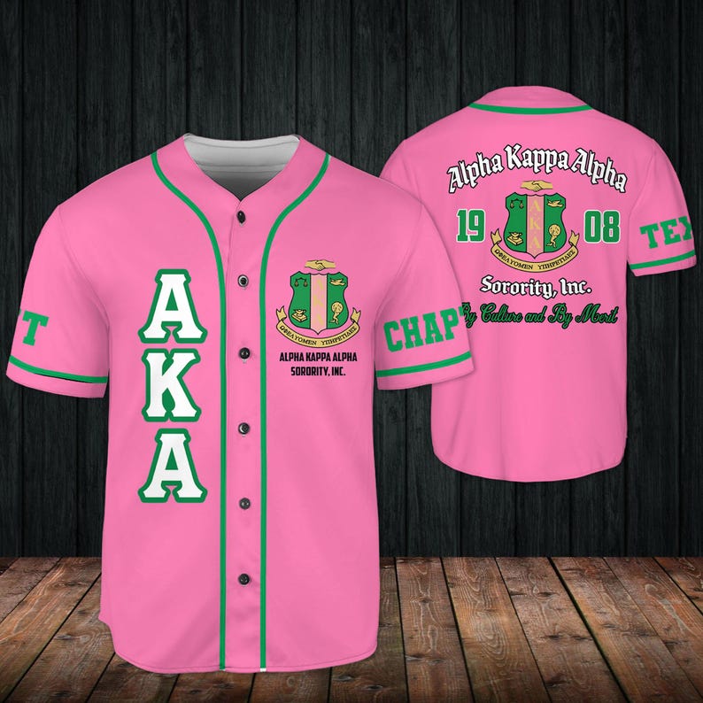 Alpha Kappa Alpha Baseball Shirt, AKA Sorority Shirt, Greek Letter Tee, Divine 9 Clothing ...