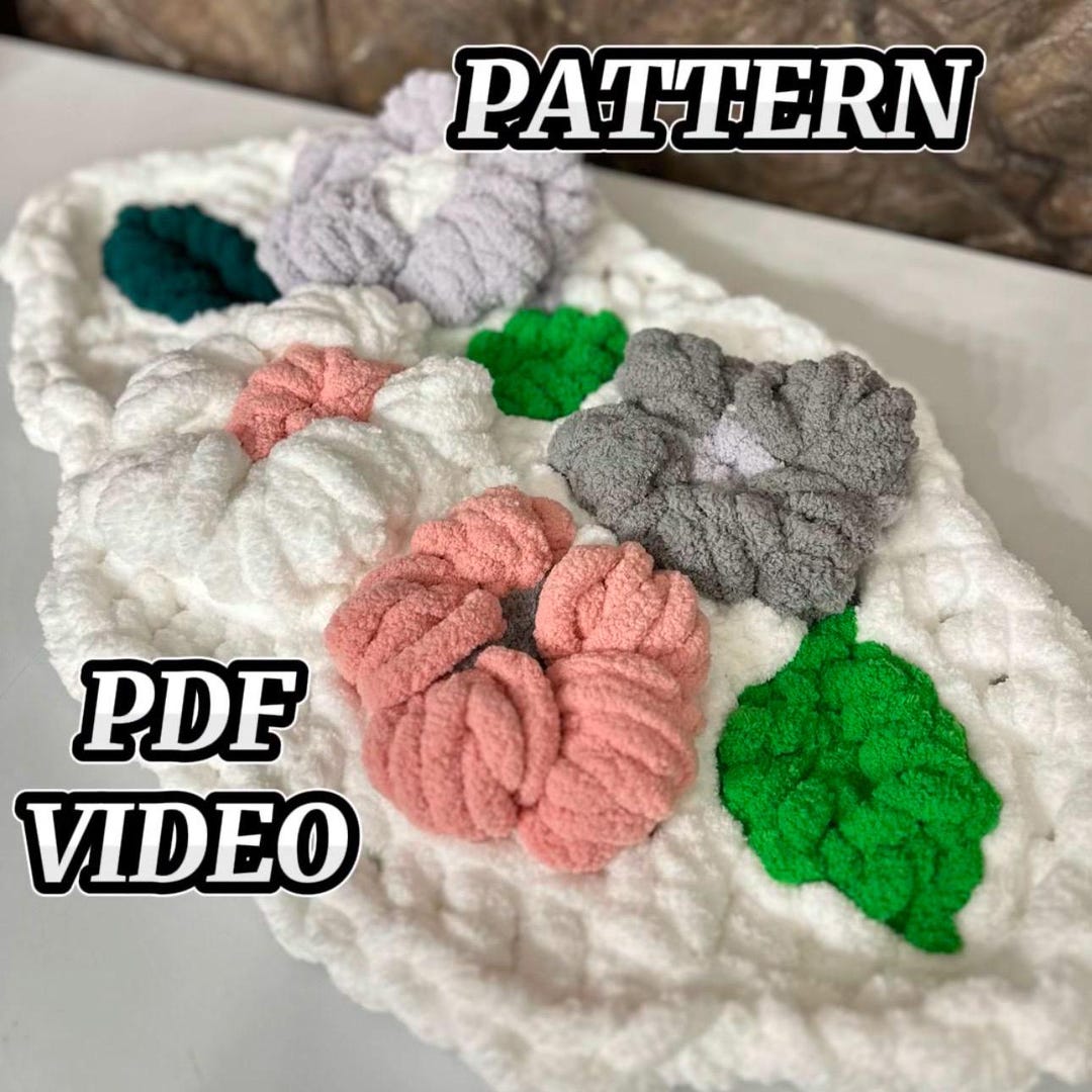Chenille Rug Knitting Pattern: Fluffy Home Decor (PDF Pattern) - Etsy