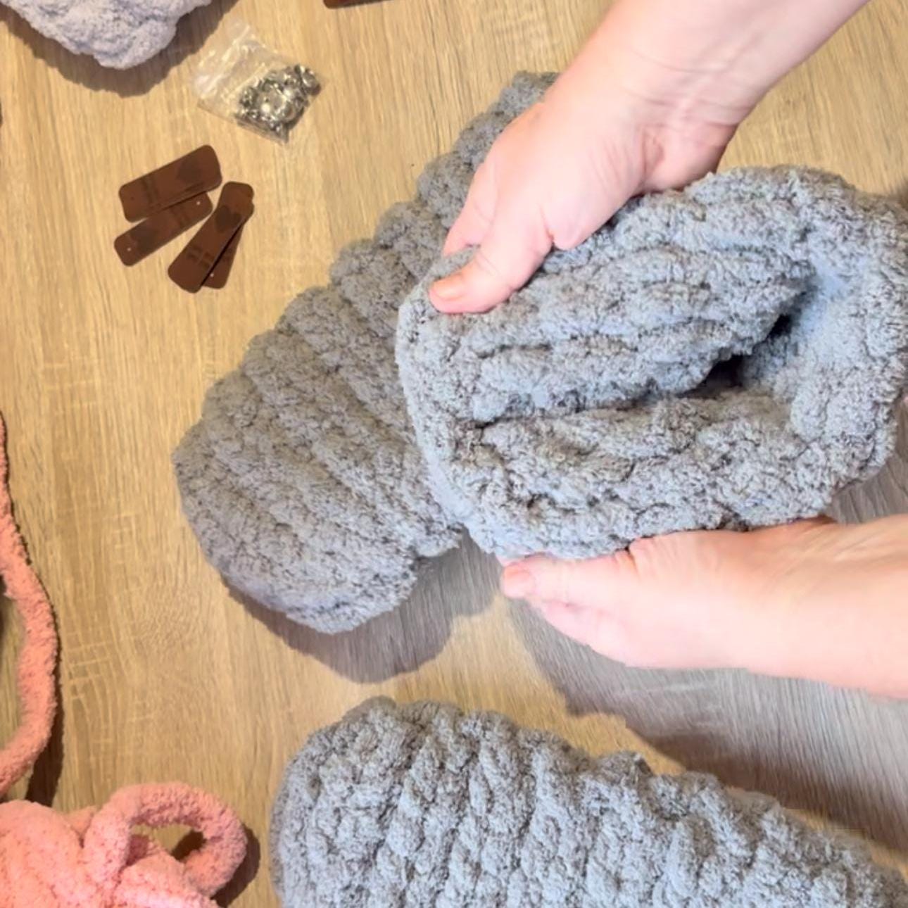 Chunky Knit Chenille Slipper Socks: Fluffy Cozy Home Boots - Etsy