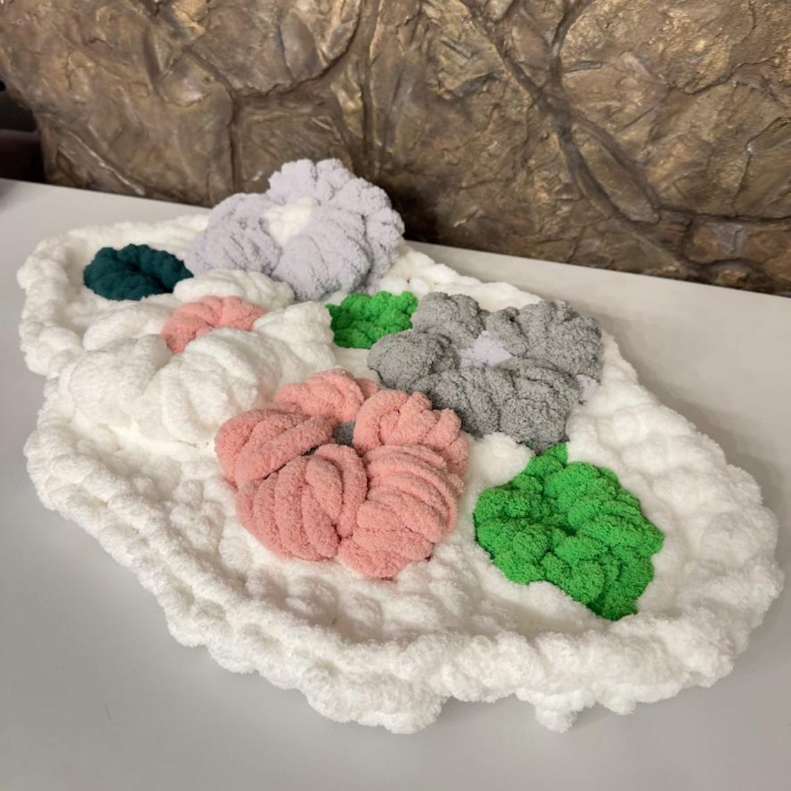 Chenille Rug Knitting Pattern: Fluffy Home Decor (PDF Pattern) - Etsy