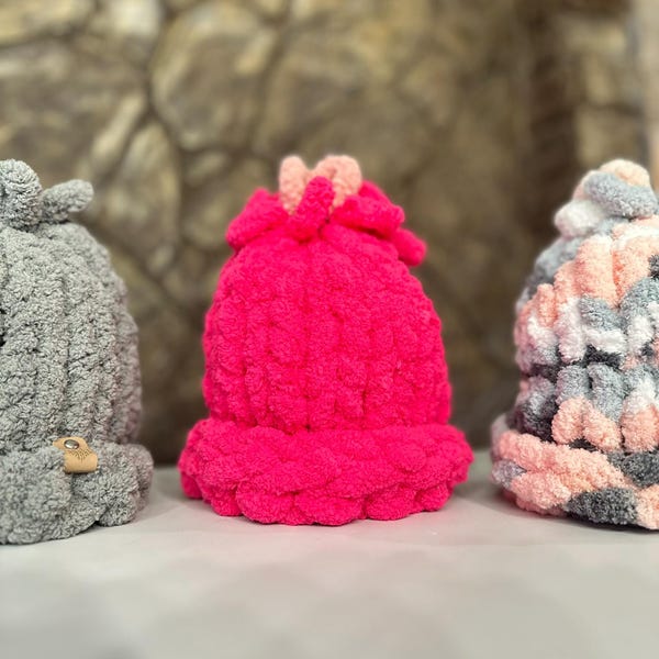 Chenille Baby Hat - Etsy
