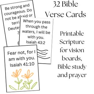 Bible Verse Affirmation Cards | Inspirational Scripture Deck for Faith ...