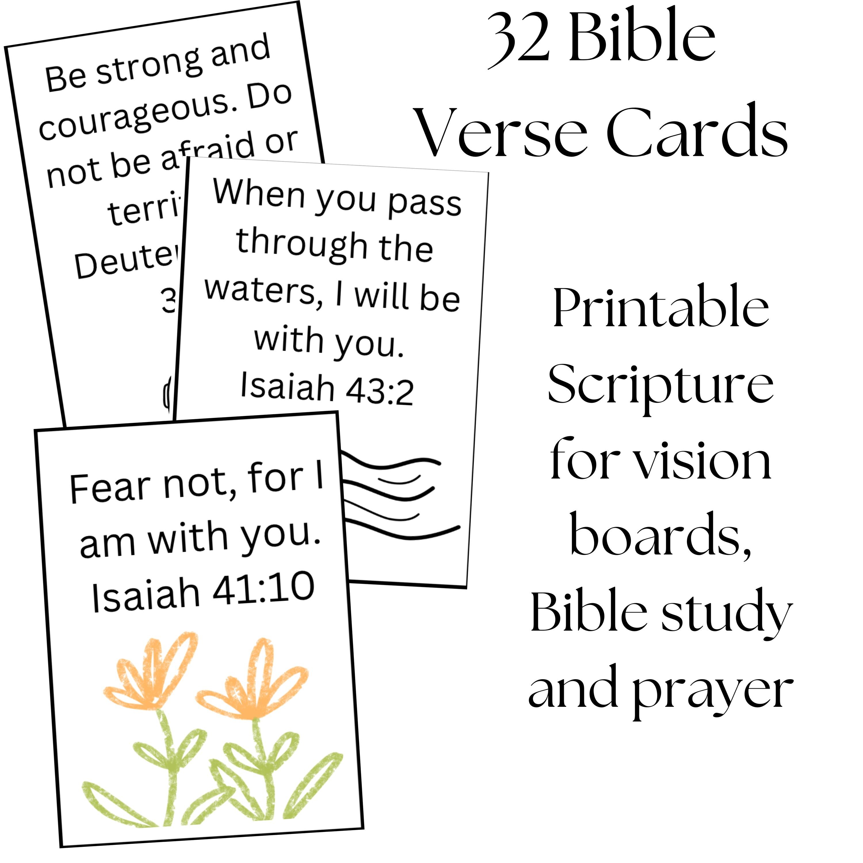 Bible Verse Affirmation Cards | Inspirational Scripture Deck for Faith ...