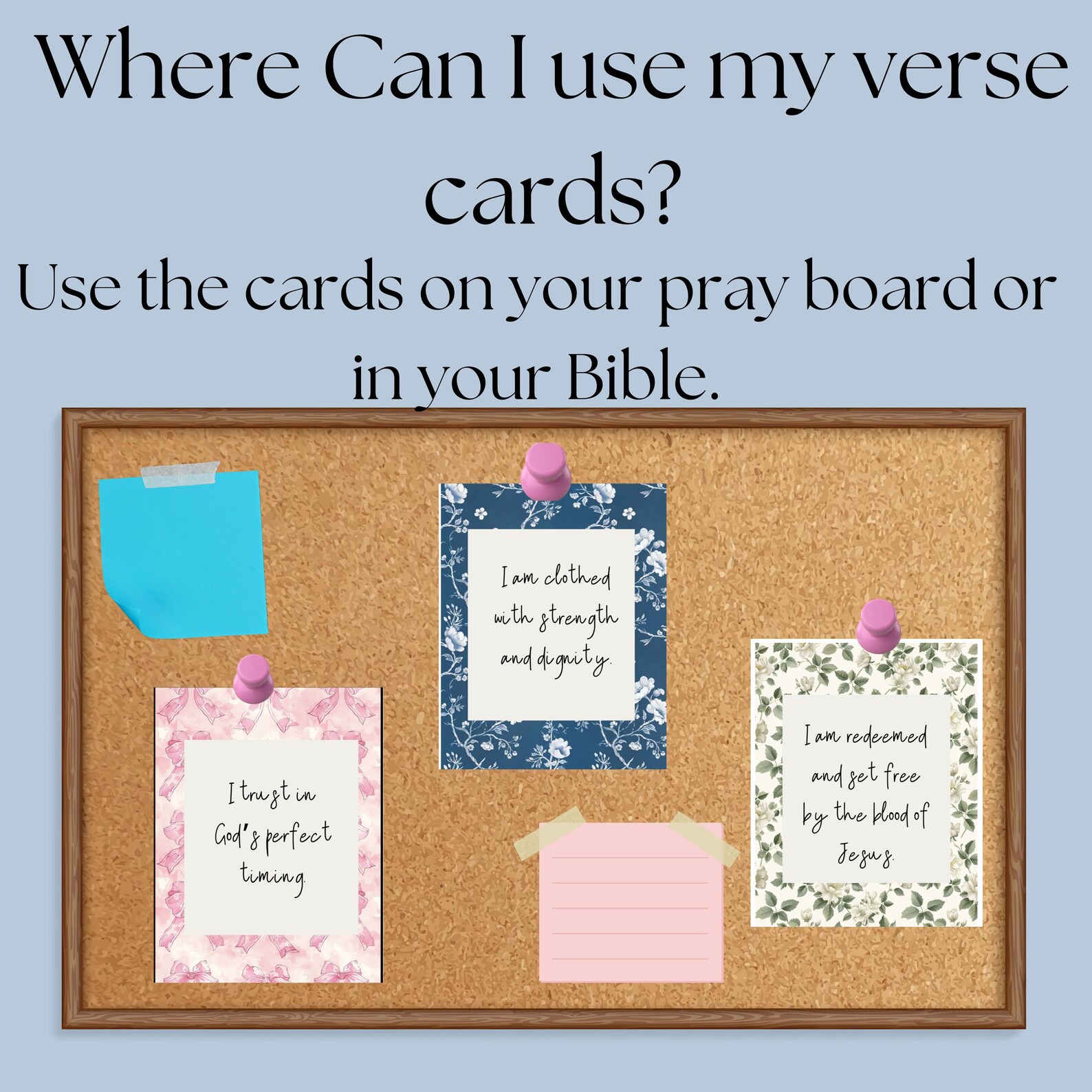 30 Bible Verse Affirmation Cards Grandmillenial | Inspirational ...