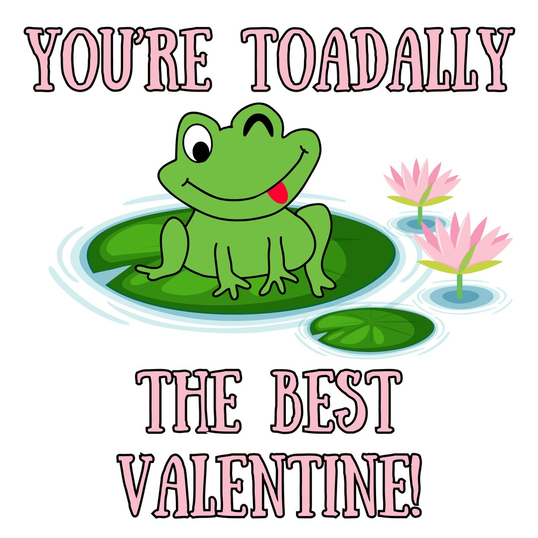Toad Valentine PNG Instant Download - Etsy