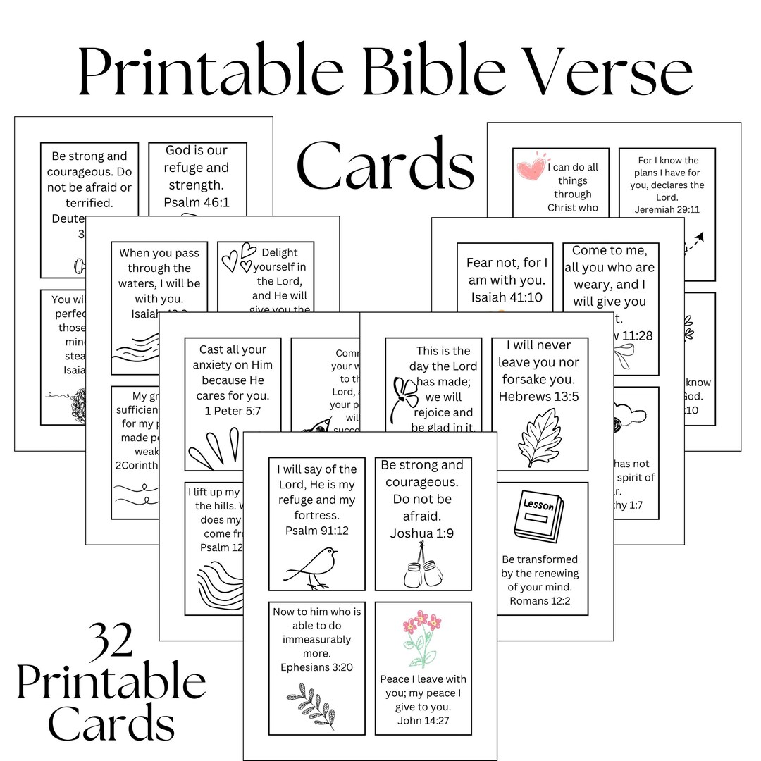 Bible Verse Affirmation Cards | Inspirational Scripture Deck for Faith ...