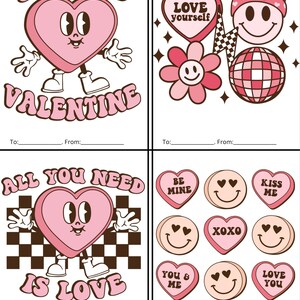 Retro Valentine’s Day Cards for Kids | Unique Classroom Valentine ...