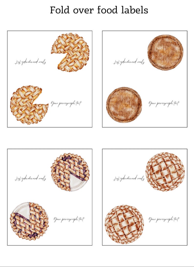 Cutie Pie Baby Shower Decor Editable in Canva | Sweet Fall Pie-themed ...