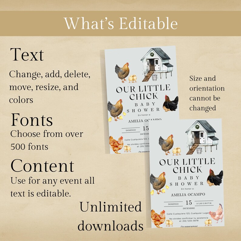 Farm Baby Shower Invitation Chickens and Chicks| Barnyard Theme ...