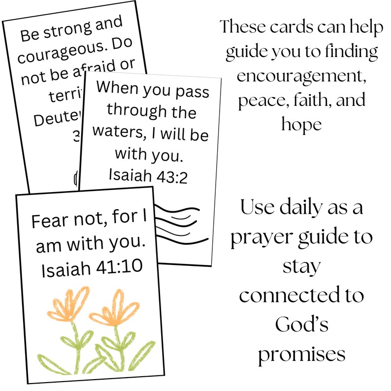 Bible Verse Affirmation Cards | Inspirational Scripture Deck for Faith ...