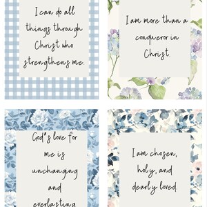 30 Bible Verse Affirmation Cards Grandmillenial | Inspirational ...