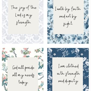 30 Bible Verse Affirmation Cards Grandmillenial | Inspirational ...