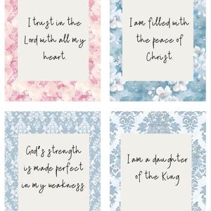 30 Bible Verse Affirmation Cards Grandmillenial | Inspirational ...