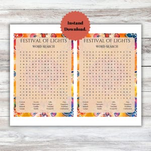Diwali Word Search Puzzle Printable | Fun Educational Game | Festival ...